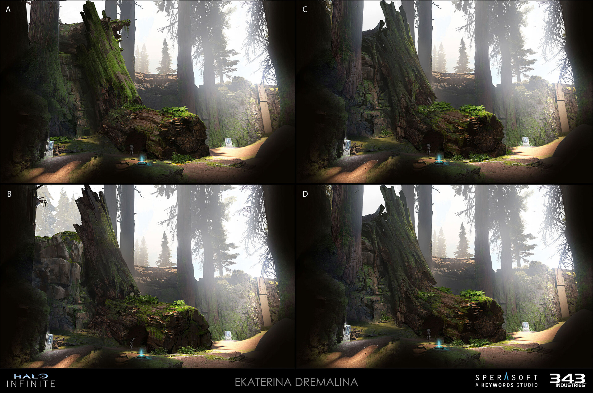 Sperasoft, a Keywords Studio - Halo Infinite: Forest. Concept Art