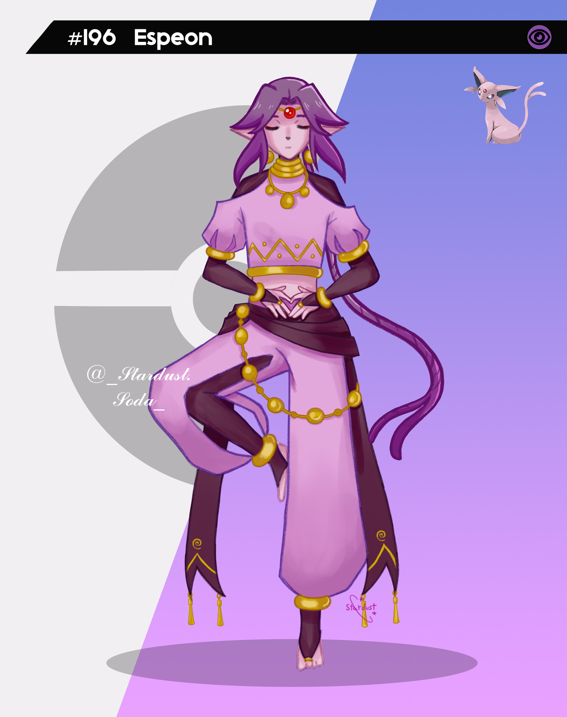 Gijinka Espeon Espeon (pokemon) Drawn By Kantarou_(8kan) | Danbooru