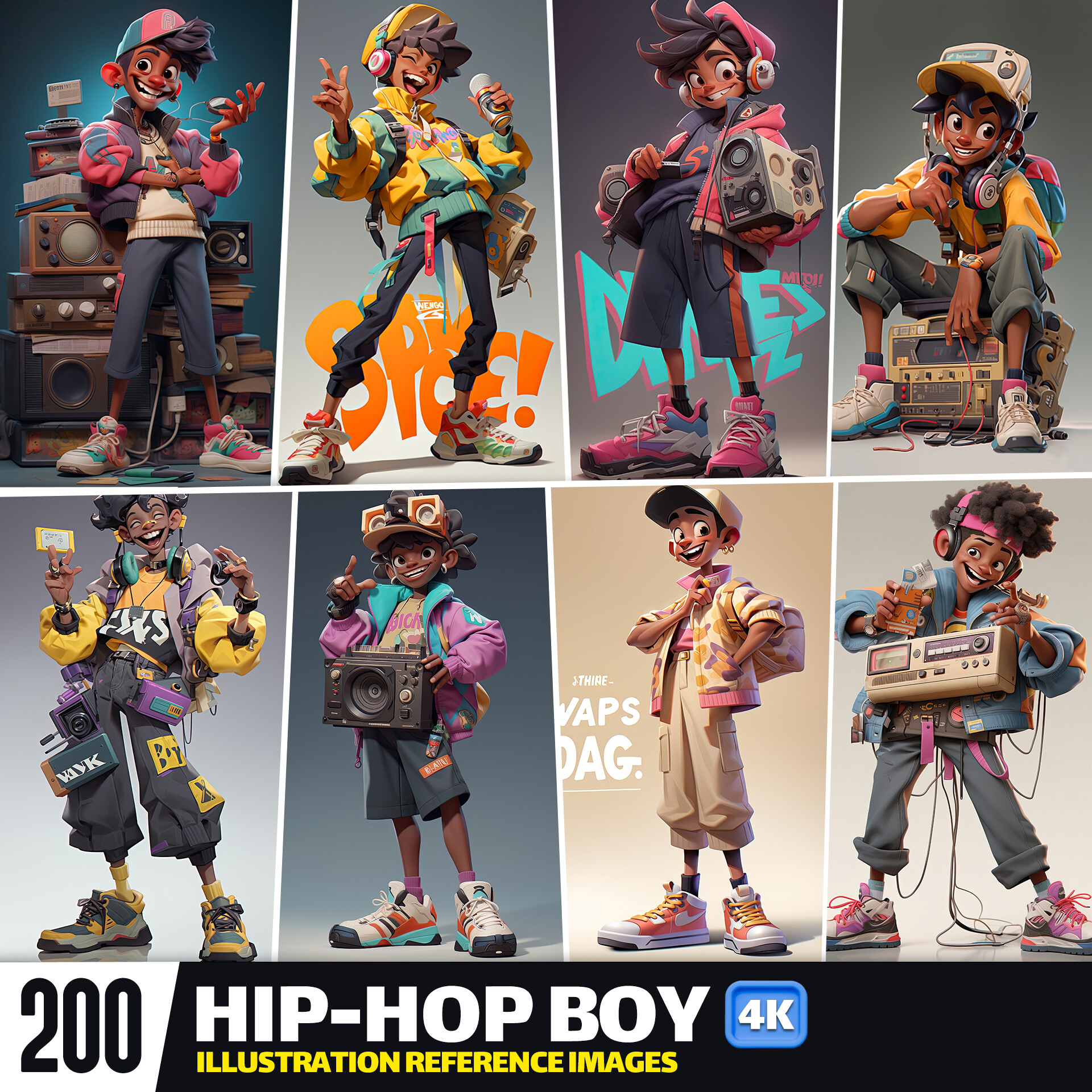 ArtStation - Hip-Hop Boy VOL.01 | 4K Reference Images