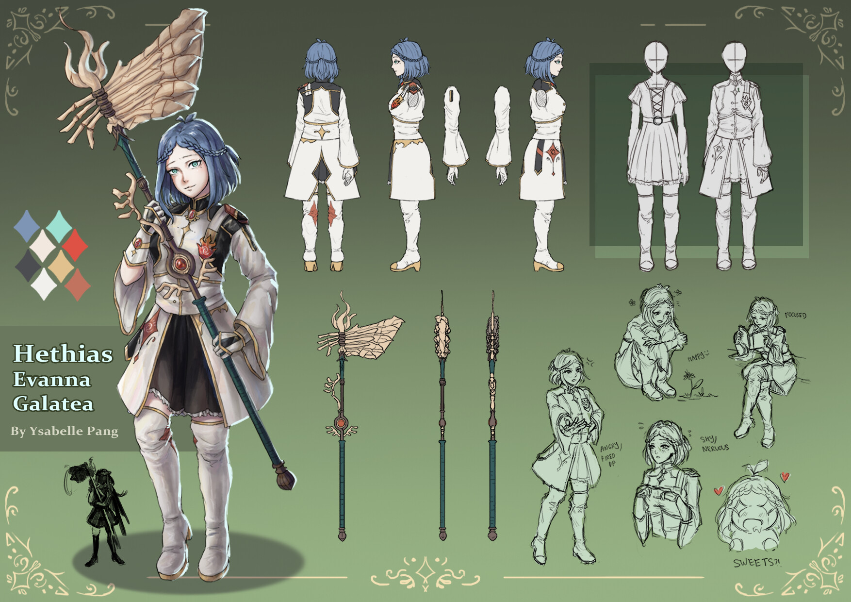 ArtStation - Hethias (FE3H inspired OC)