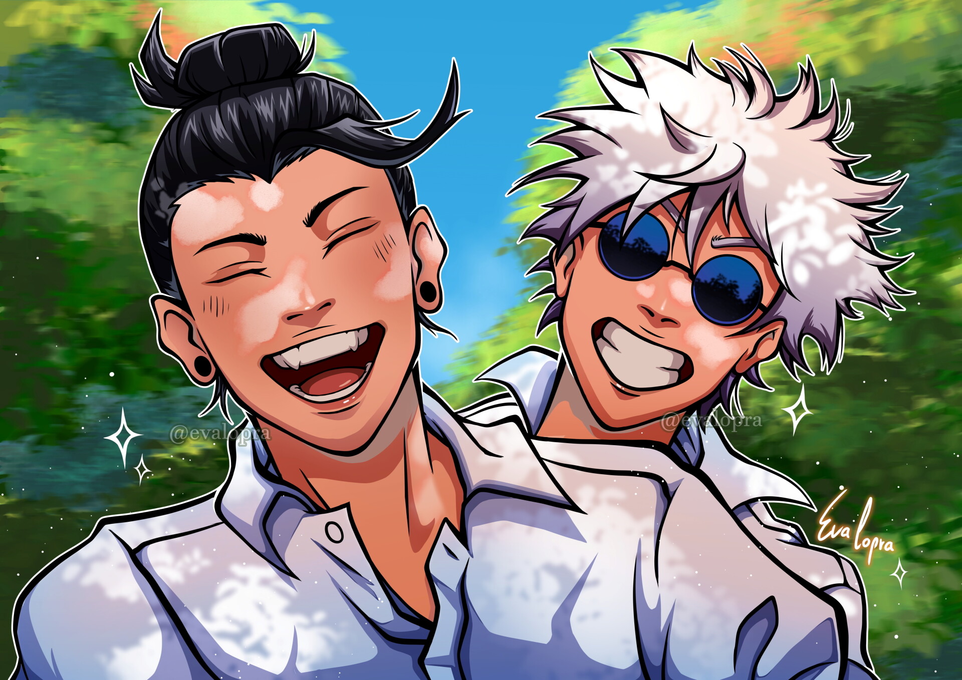 ArtStation - Gojo y Geto Fanart ~ Jujutsu Kaisen