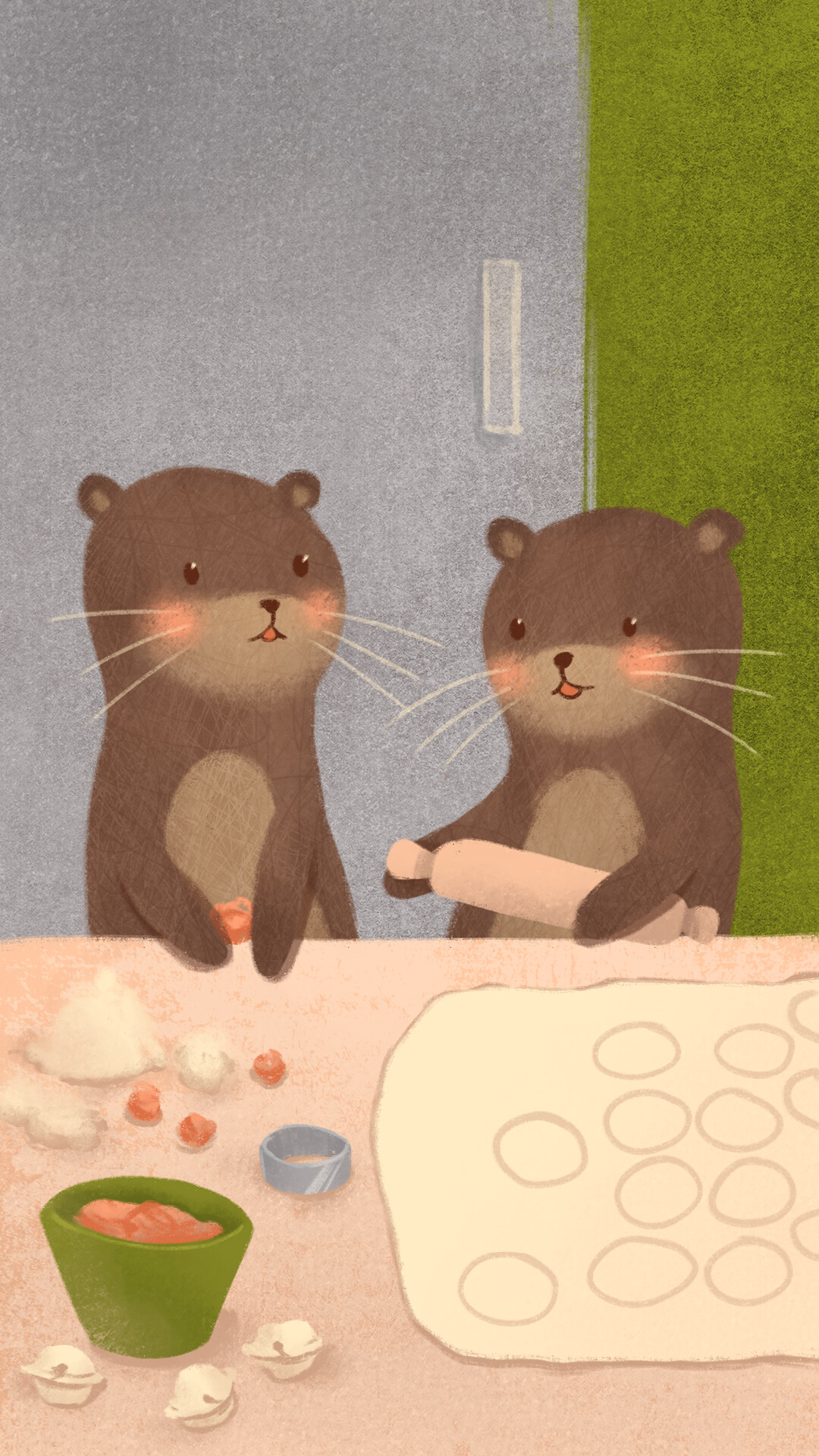 ArtStation - Otters cooking