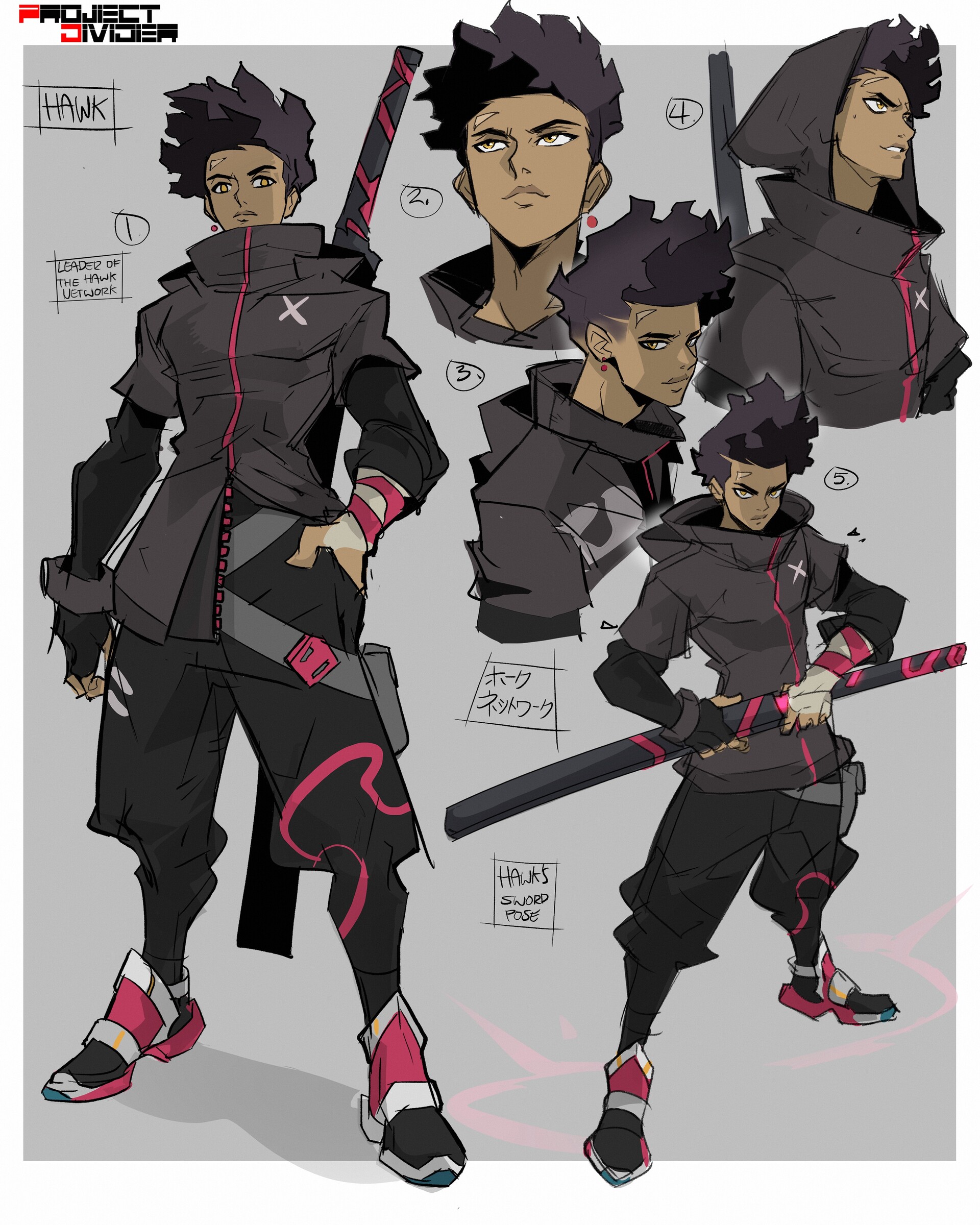 ArtStation - Hawk Character Sketch