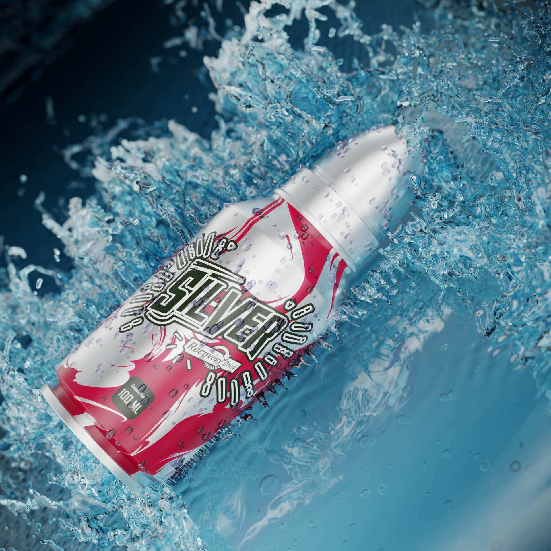 ArtStation - 3D Bullet Can Product Design