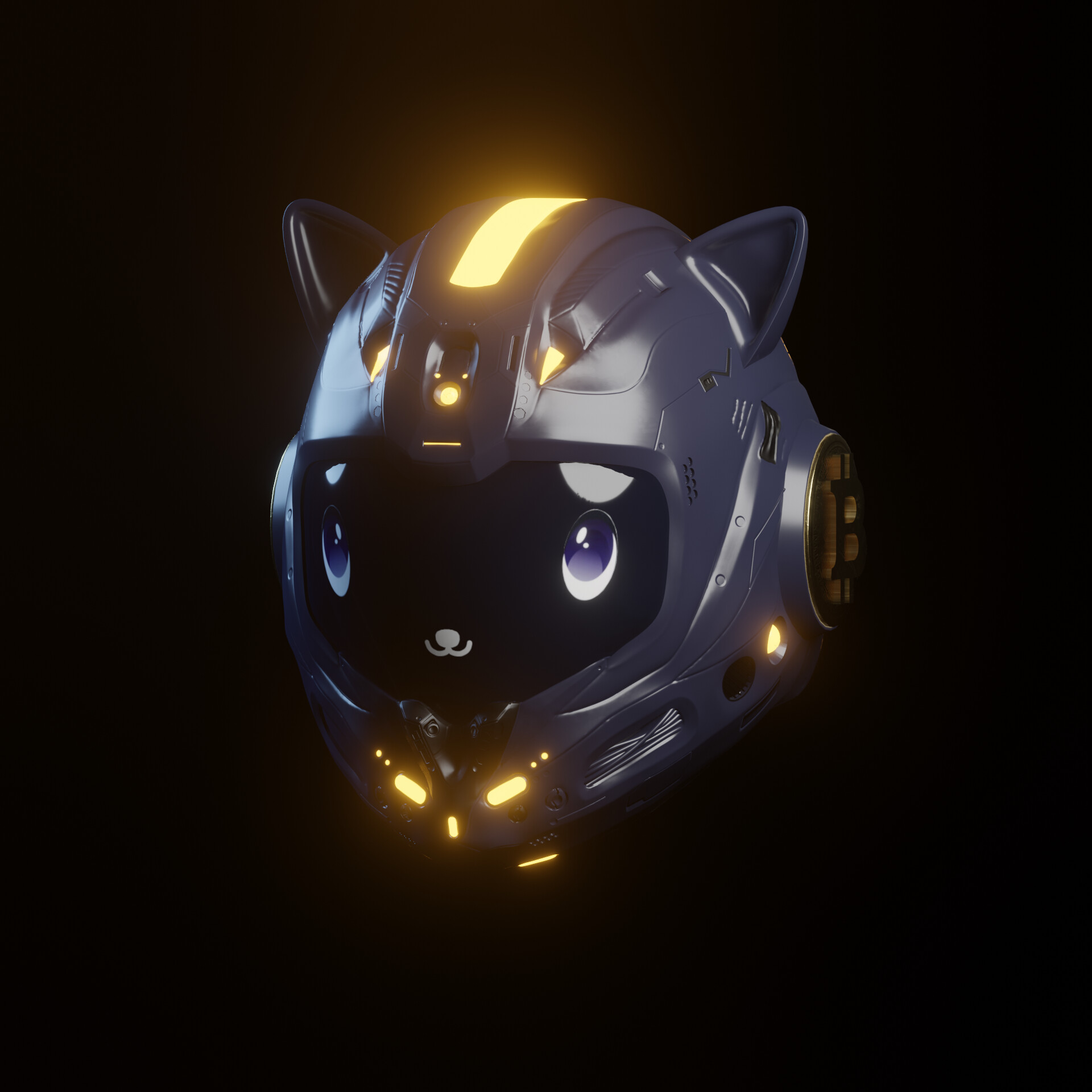ArtStation - 3D CyberPunk Style Helmet