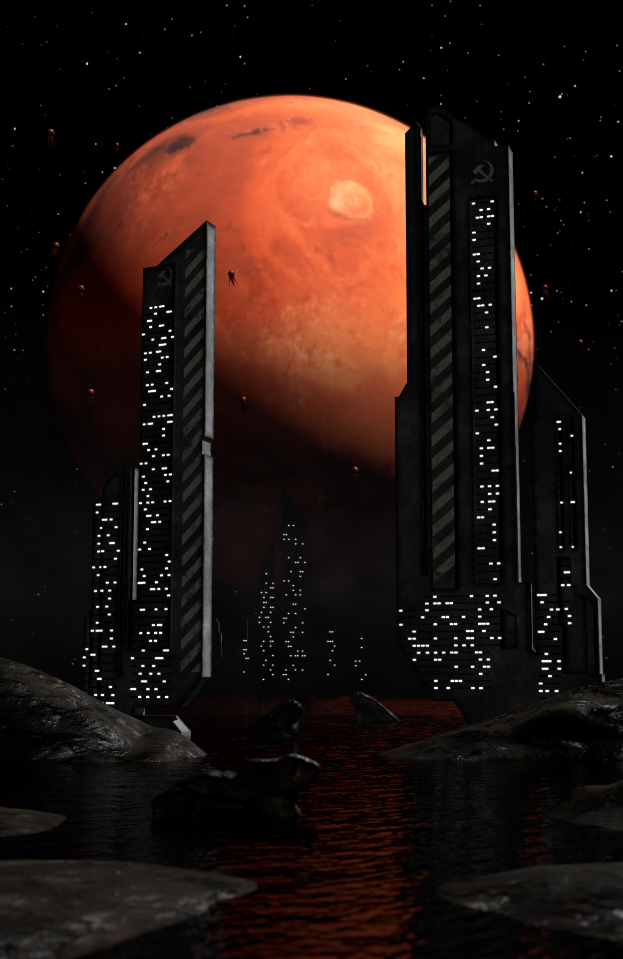 ArtStation - Red moon