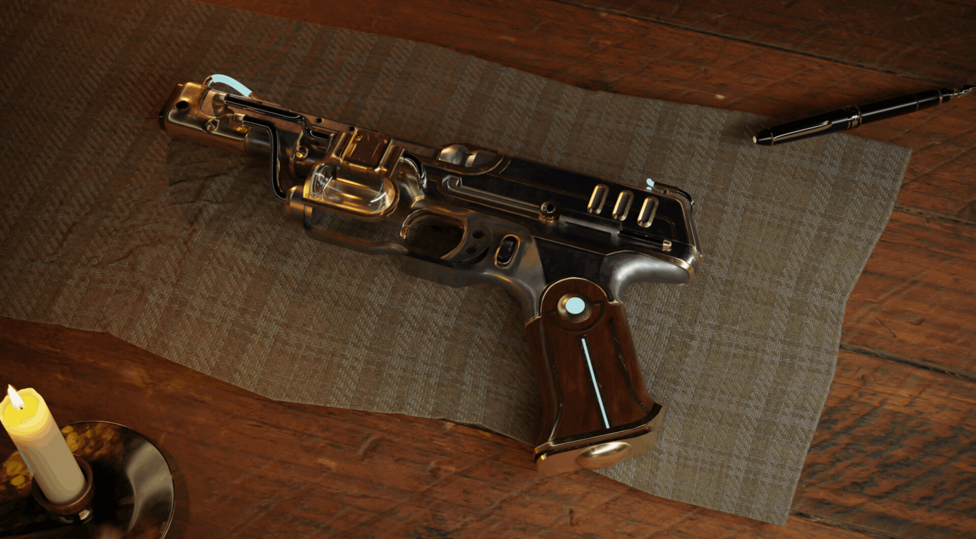 ArtStation - AAA steampunk gun. gameready