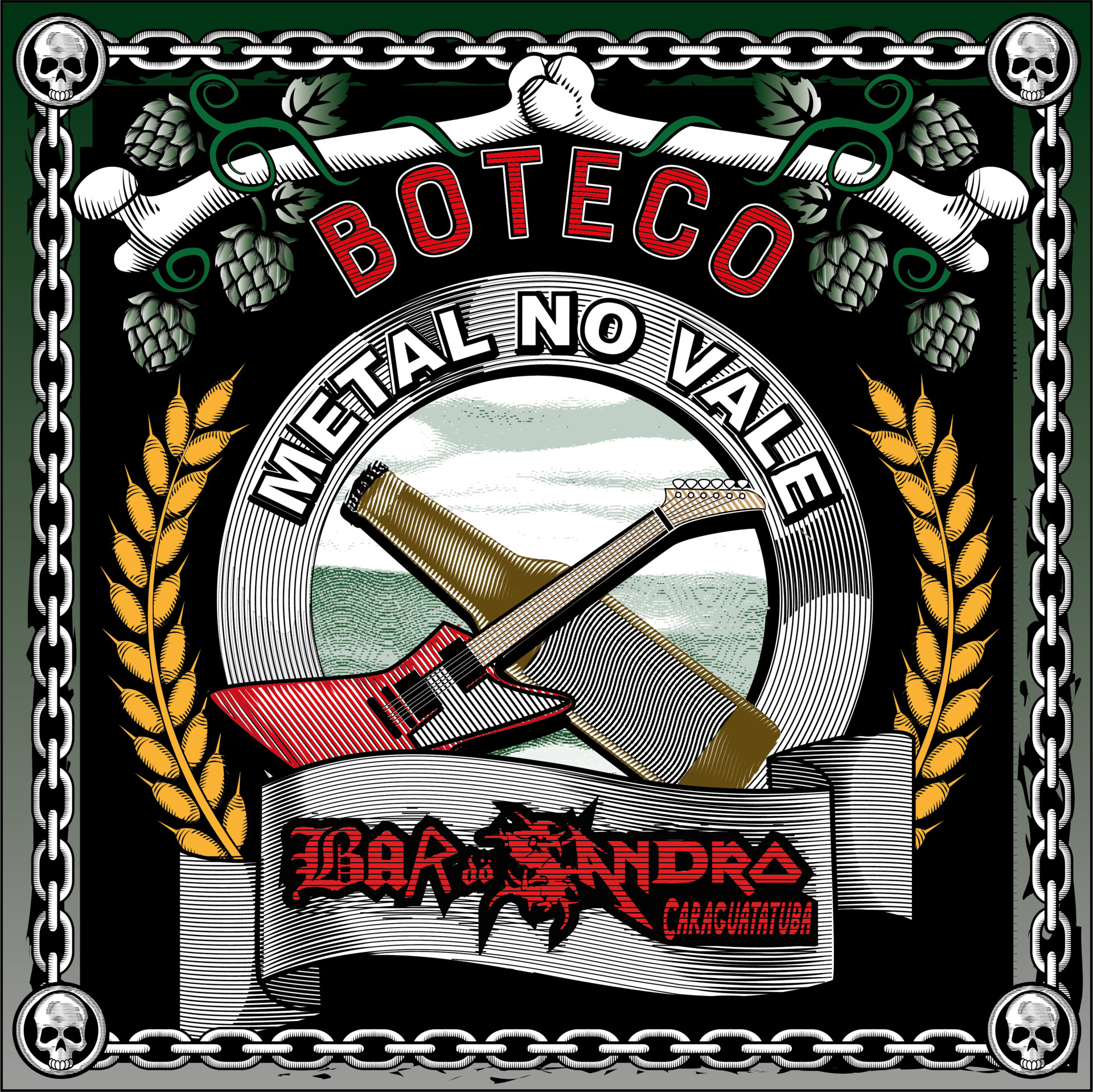 ArtStation - Merchandising banner made for the Boteco Metal no Vale Bar ...