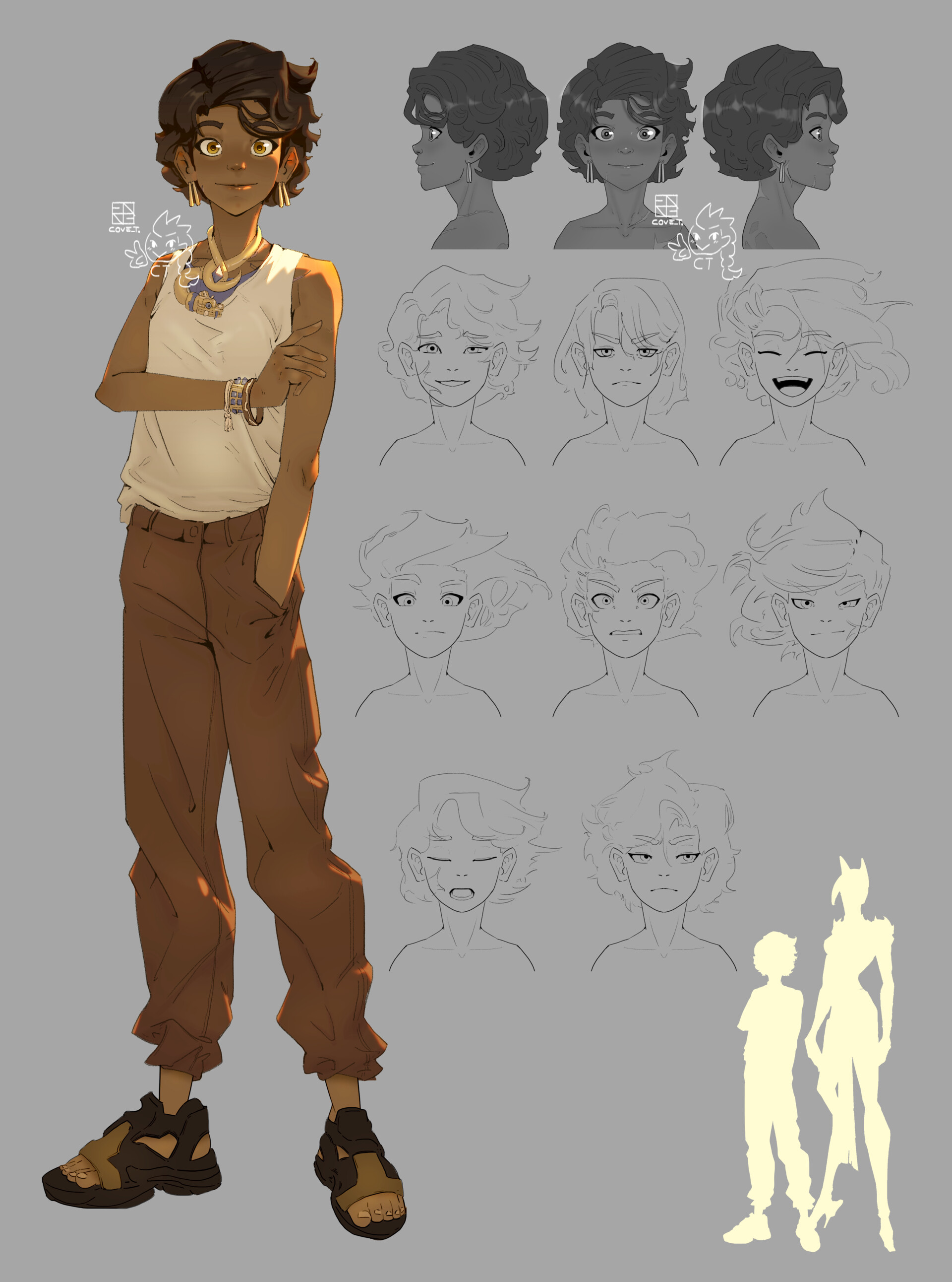 ArtStation - Kid Character Sheet WIP