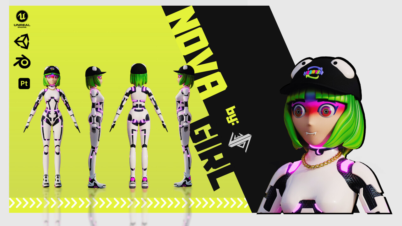 ArtStation - NOVA GIRL 3D MODEL