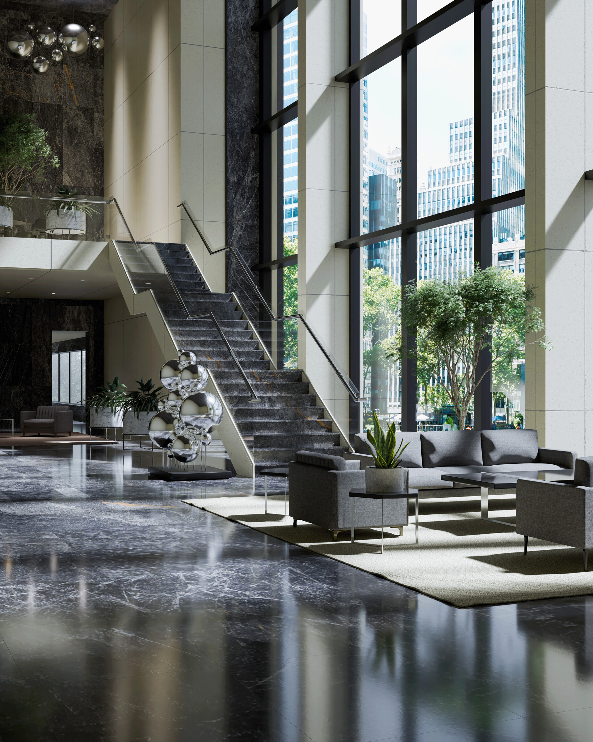 ArtStation - Archviz - Downtown Lobby