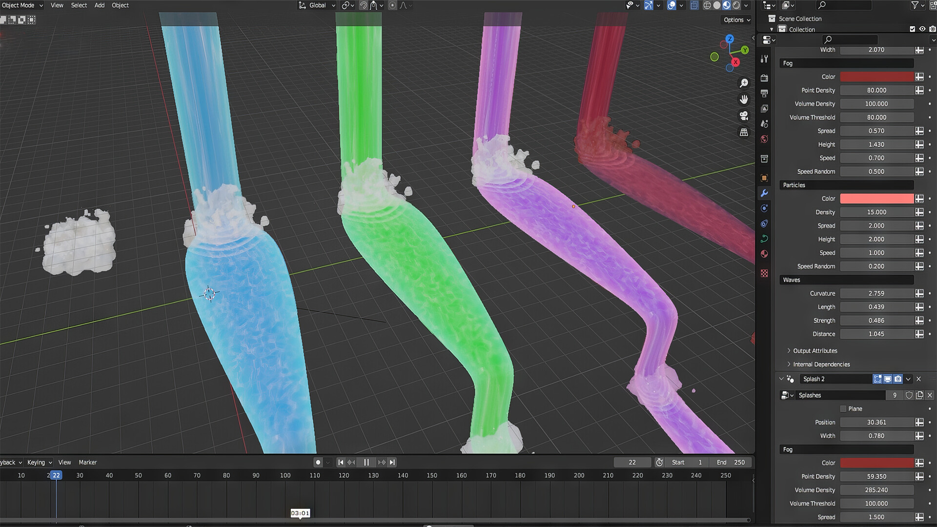 3D Tudor - Blender 4 Stylized Waterfall Geometry Node