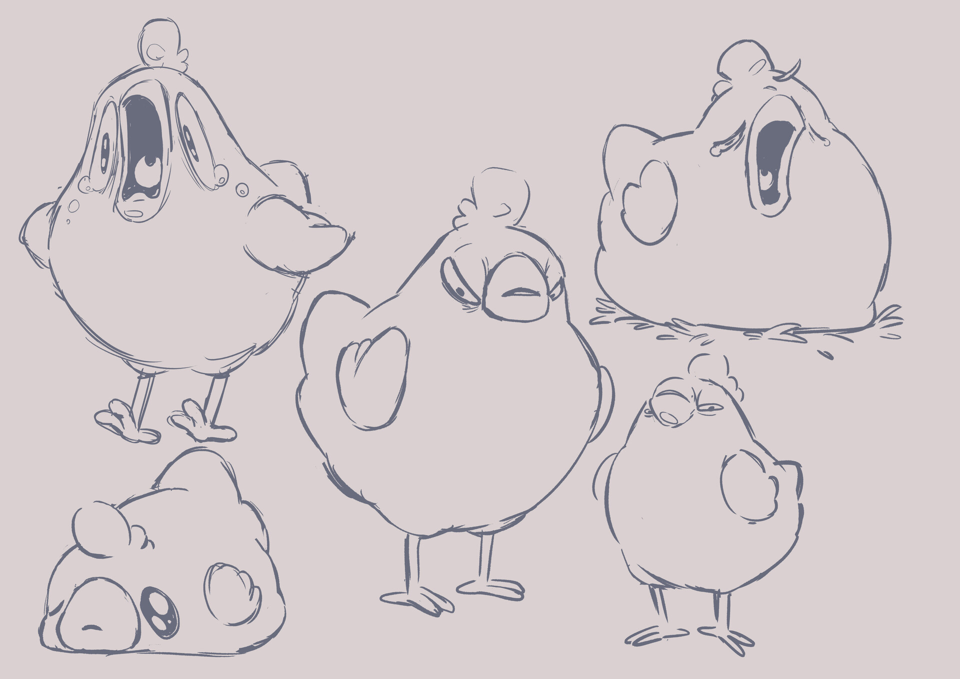 ArtStation - Recherches Expressions , Poules - Atomic Chicken