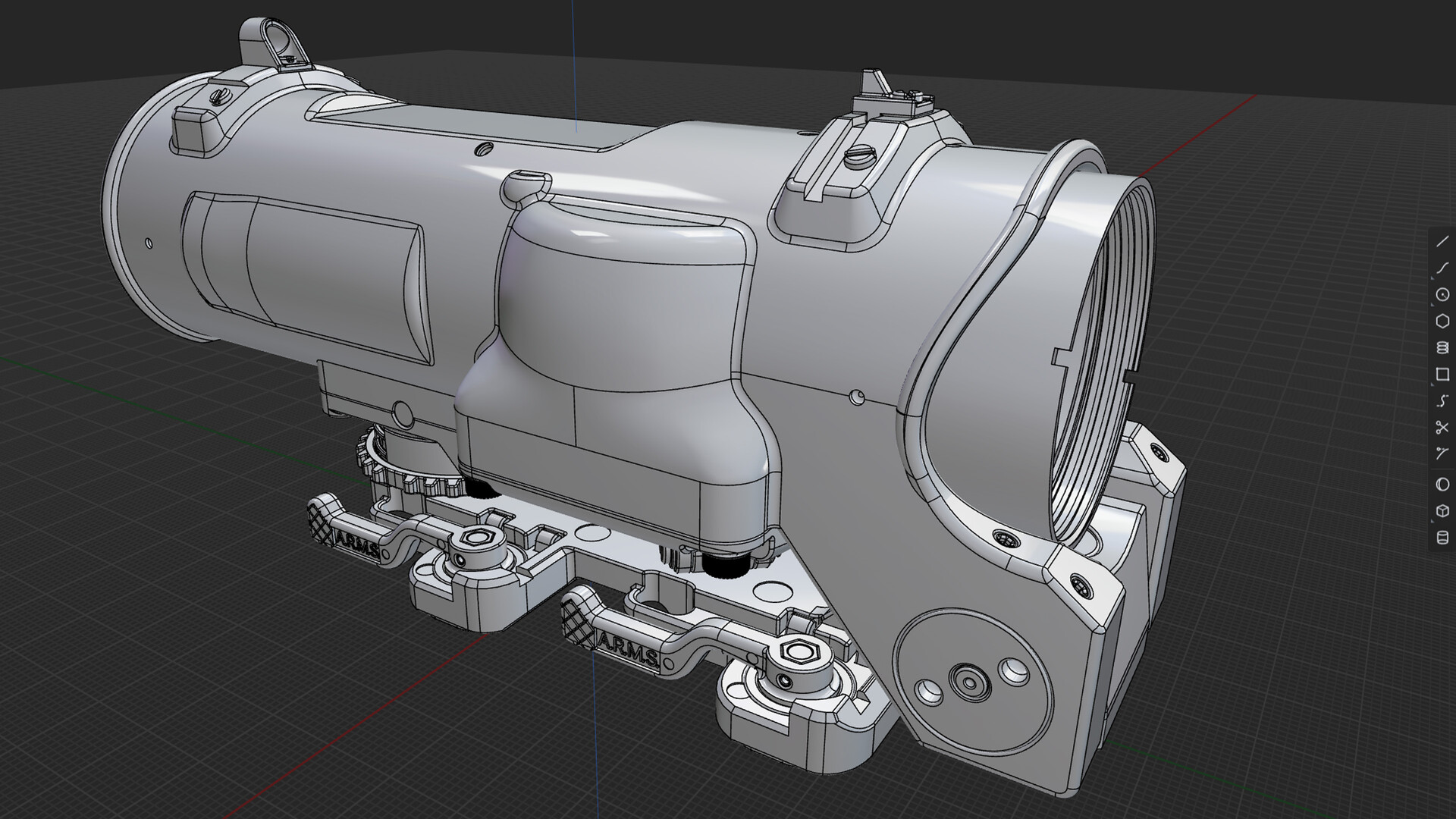 David Oroian - ELCAN Specter Dual Role Optic 1x/4x - Highpoly