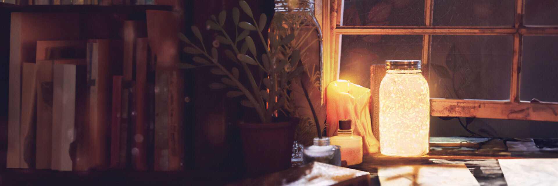 ArtStation - Fireflies and Candles