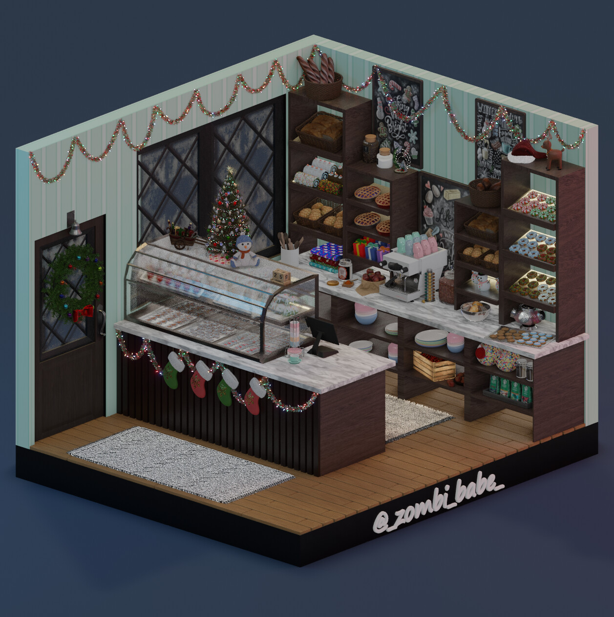 ArtStation - Christmas Bakery