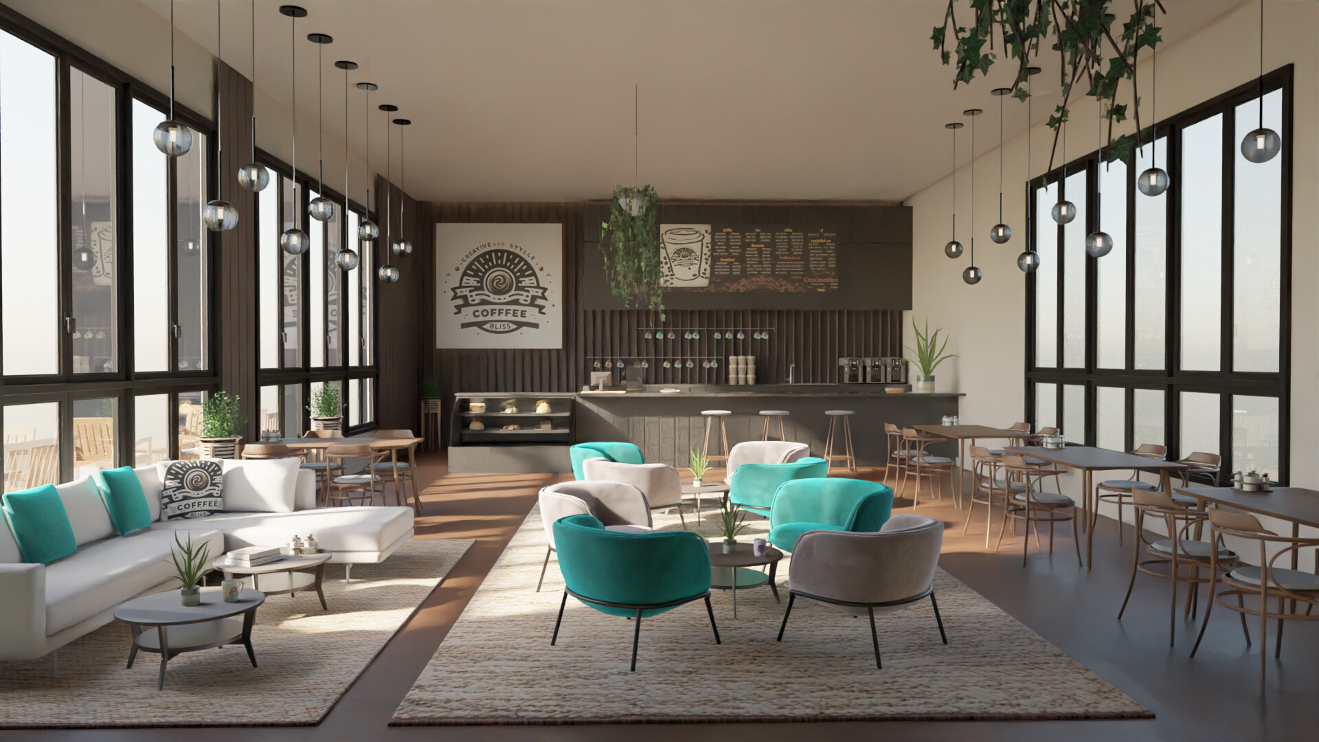 ArtStation - Coffee Bliss Interior