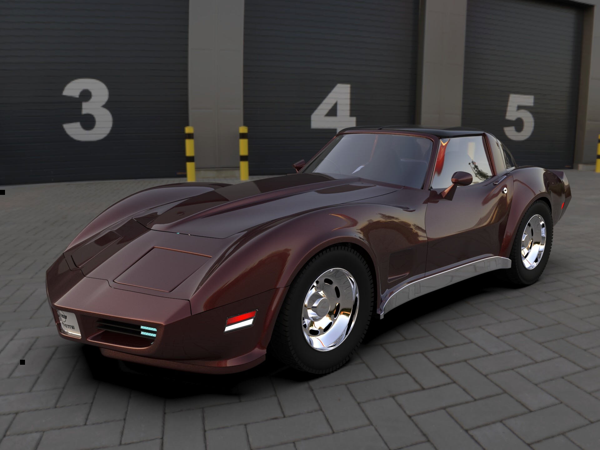 ArtStation - chevrolet corvette c3 3d model