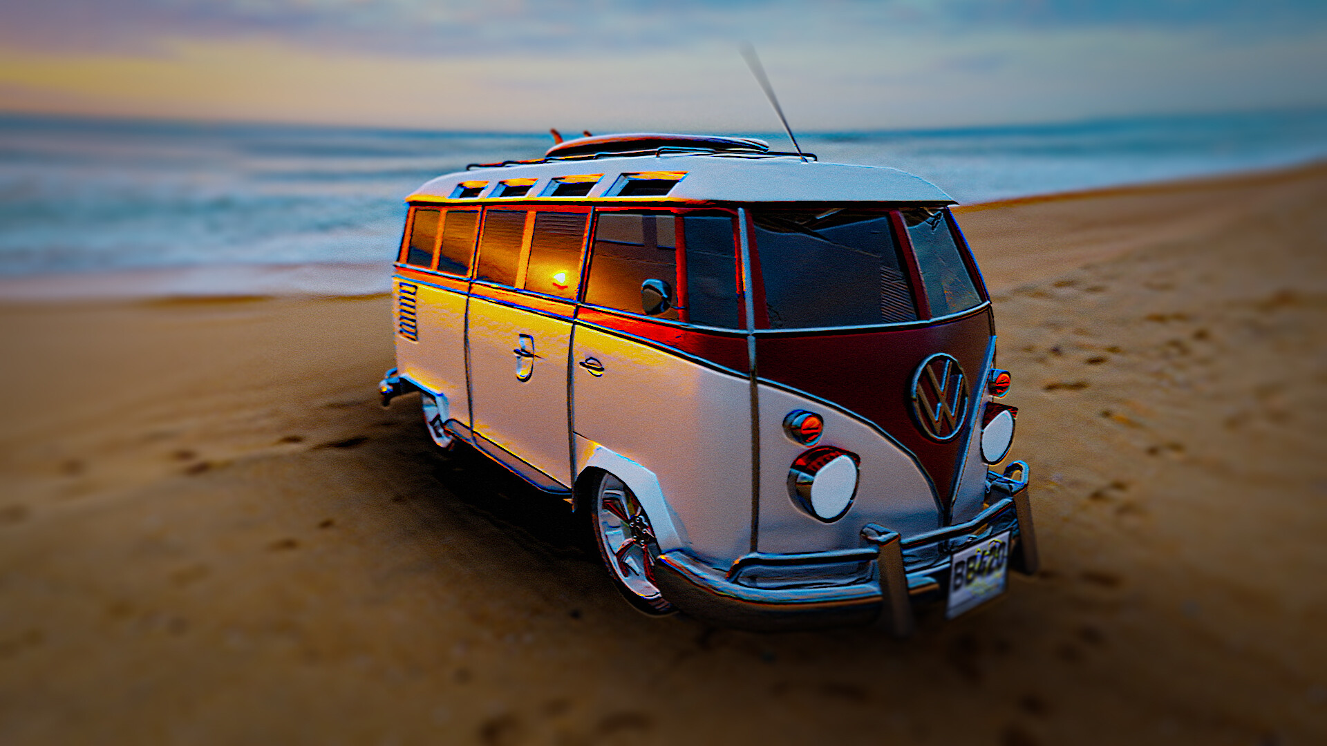 Tommy Frankland - 1964 long wheel base VW Samba SurfBus