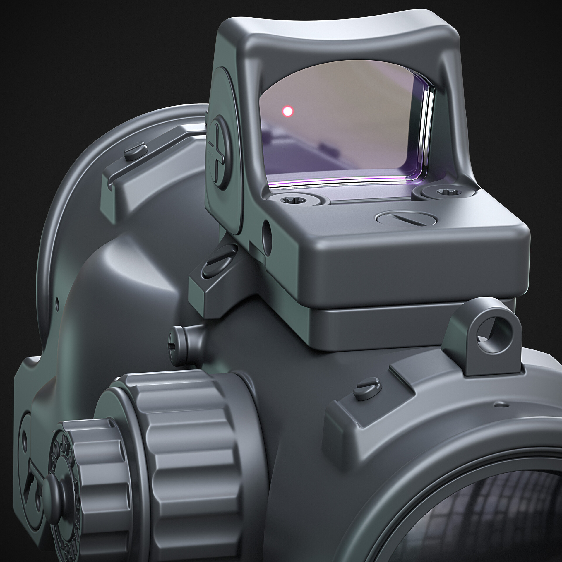 David Oroian - ELCAN Specter Dual Role Optic 1x/4x - Highpoly