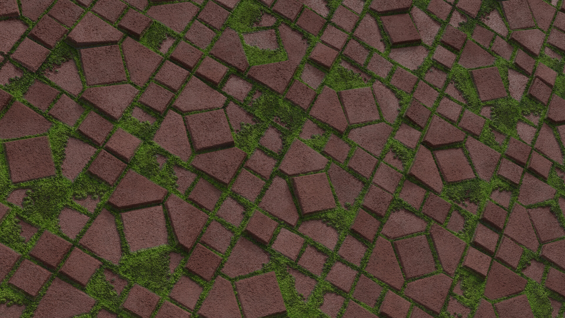 ArtStation - Mossy Bricks