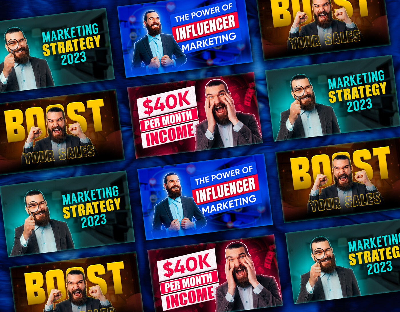 ArtStation - Youtube thumbnail design | Marketing thumbnails