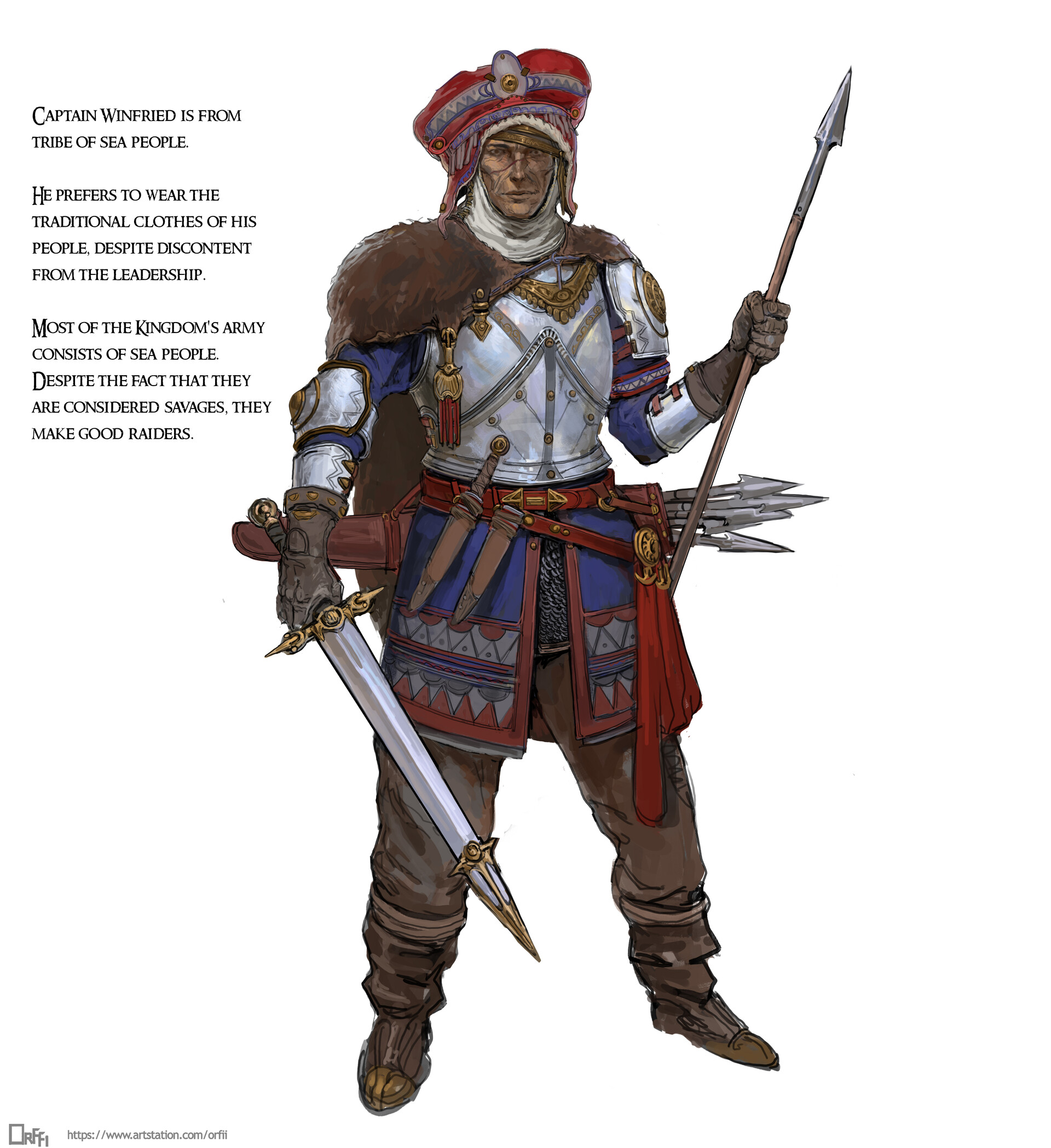 ArtStation - Knight and savage captain