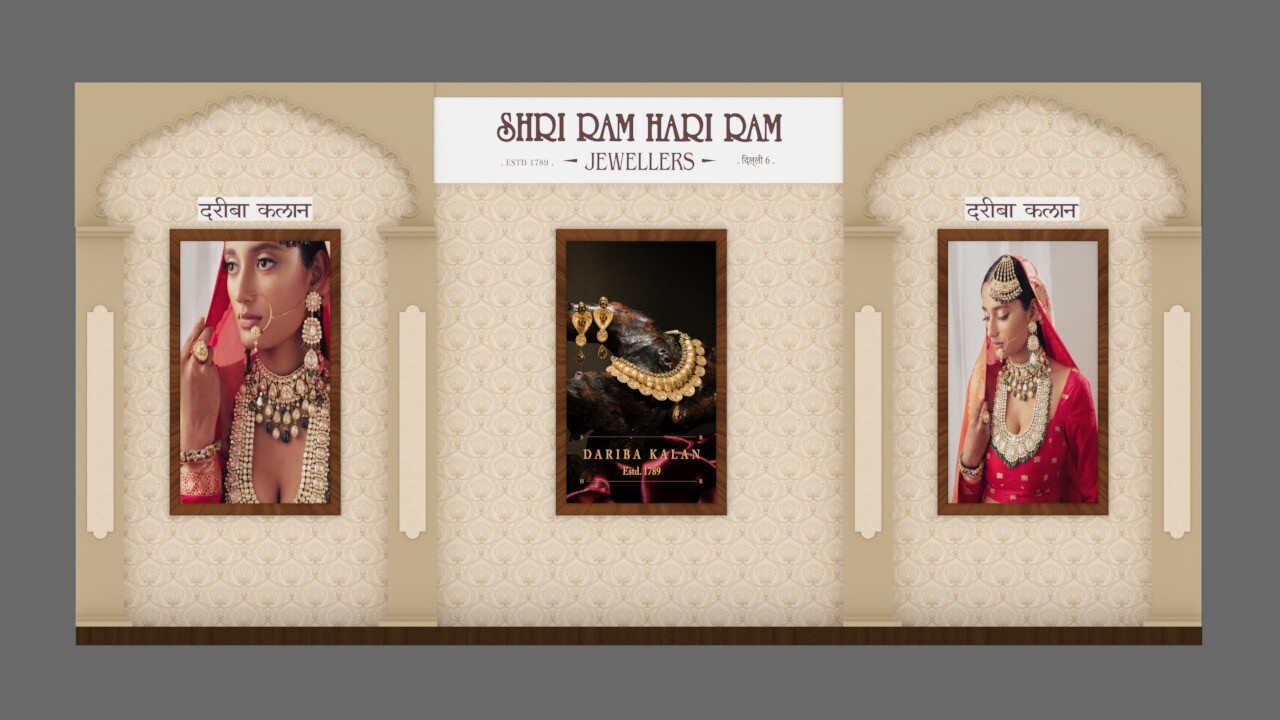 TUSHAR RANA - Stall Design- Shri Ram Hari Ram Jewellers