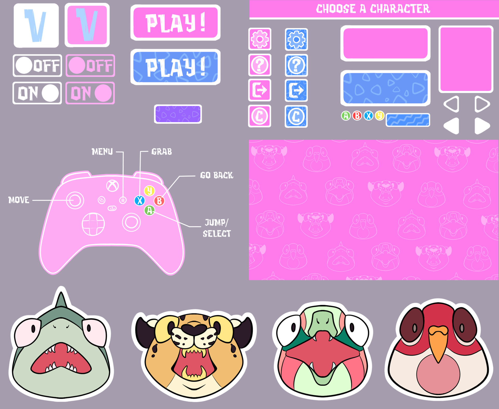 ArtStation - Hand drawn UI elements