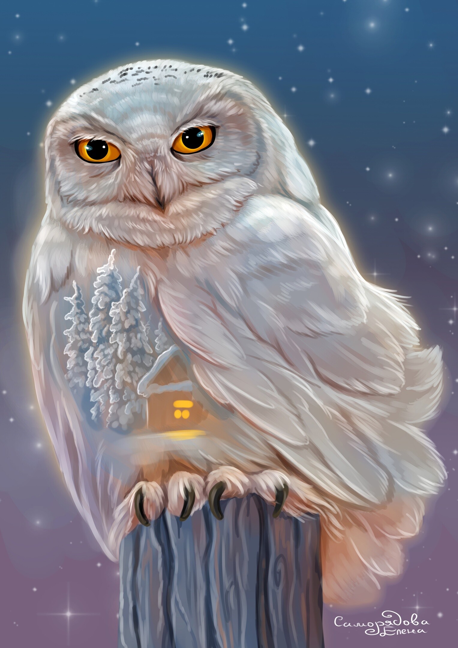 ArtStation - Snowy Owl