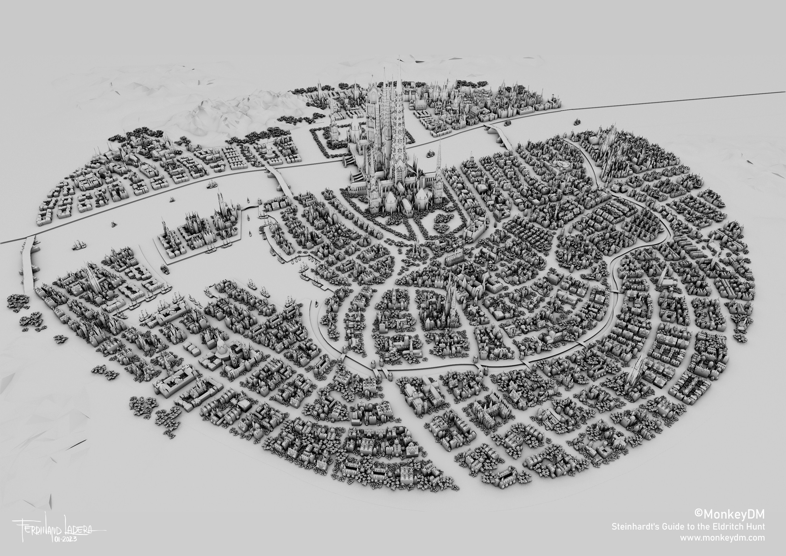 Ferdinand Ladera - Citymap: Steinhardt's guide to the Eldritch Hunt