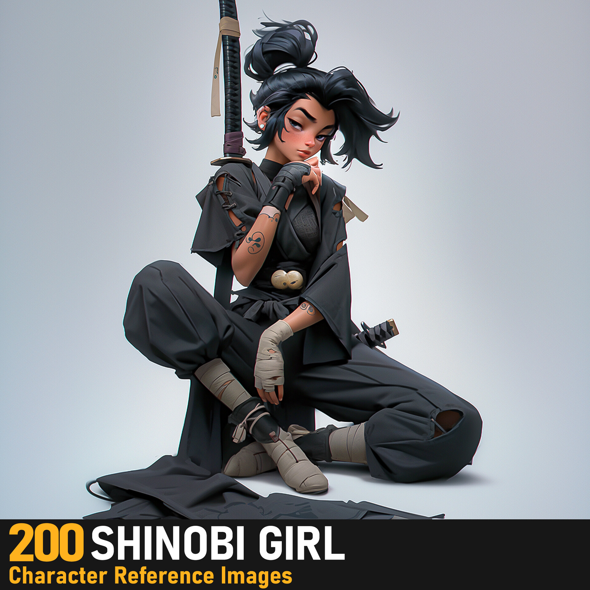 ArtStation - Shinobi Girl | 4K Reference Images