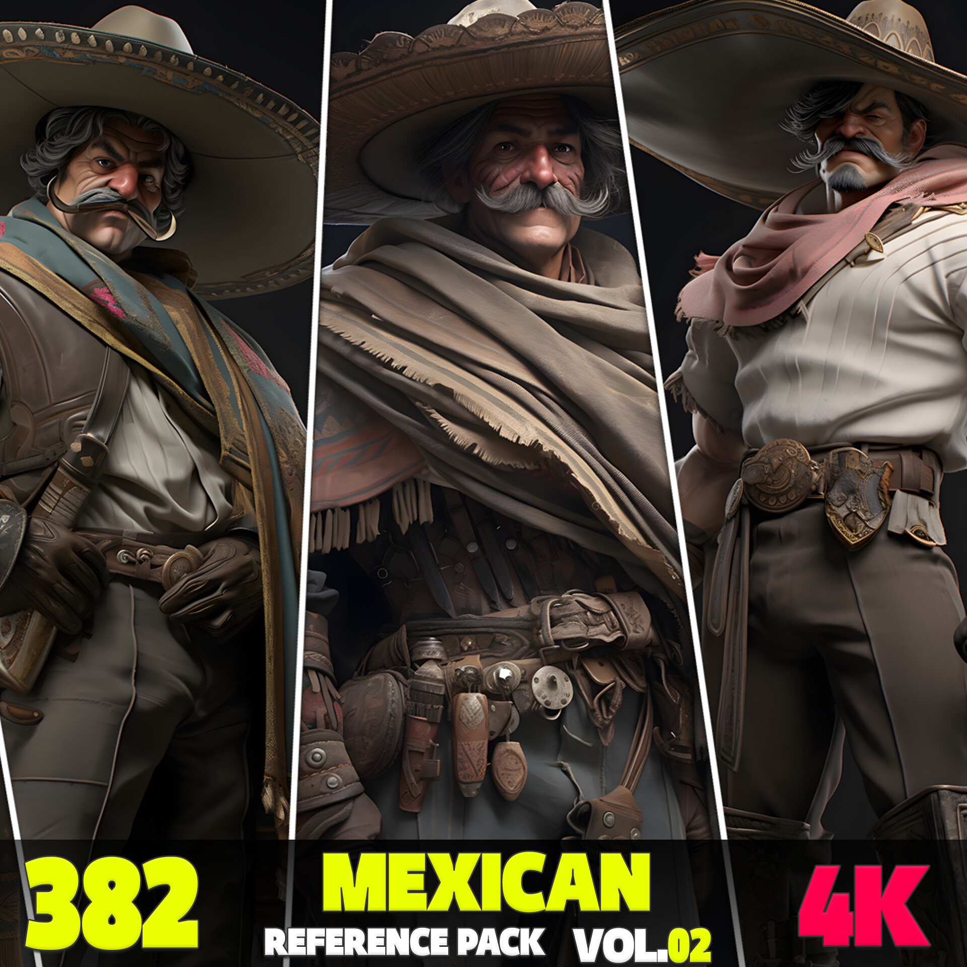 ArtStation - 382 4K Mexican Reference Pack Vol.02