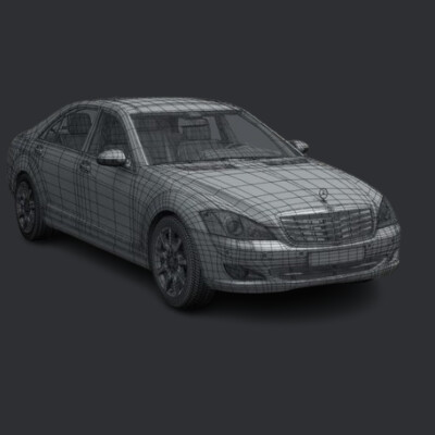 ArtStation - car model of 'Mercedes S Class Millau'