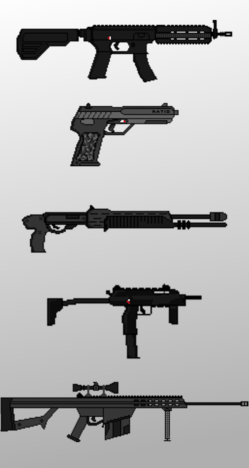ArtStation - Weapon Pixel Art in GameMaker