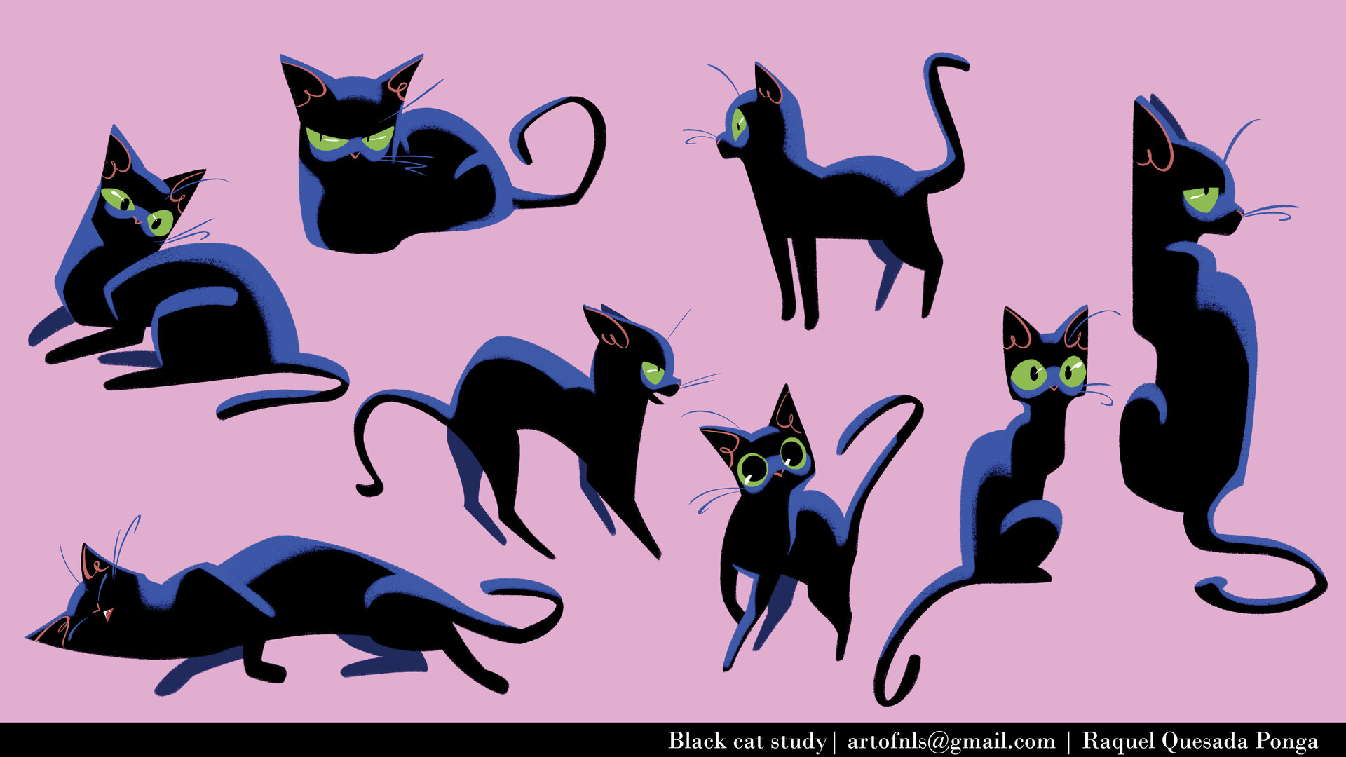 ArtStation - Black Cat Study