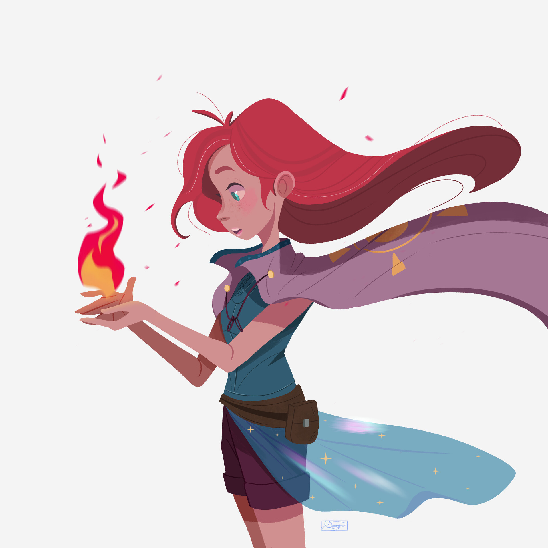 ArtStation - Fire Girl