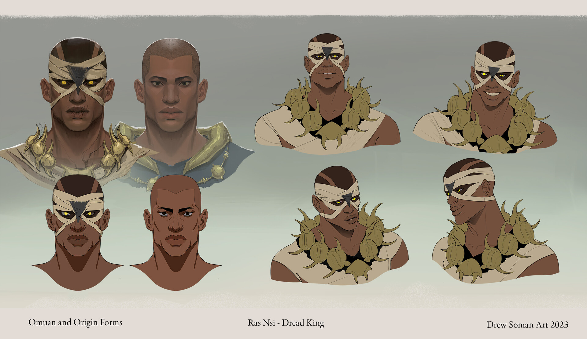 Drew Soman - The Dread King - Ras Nsi Redesign