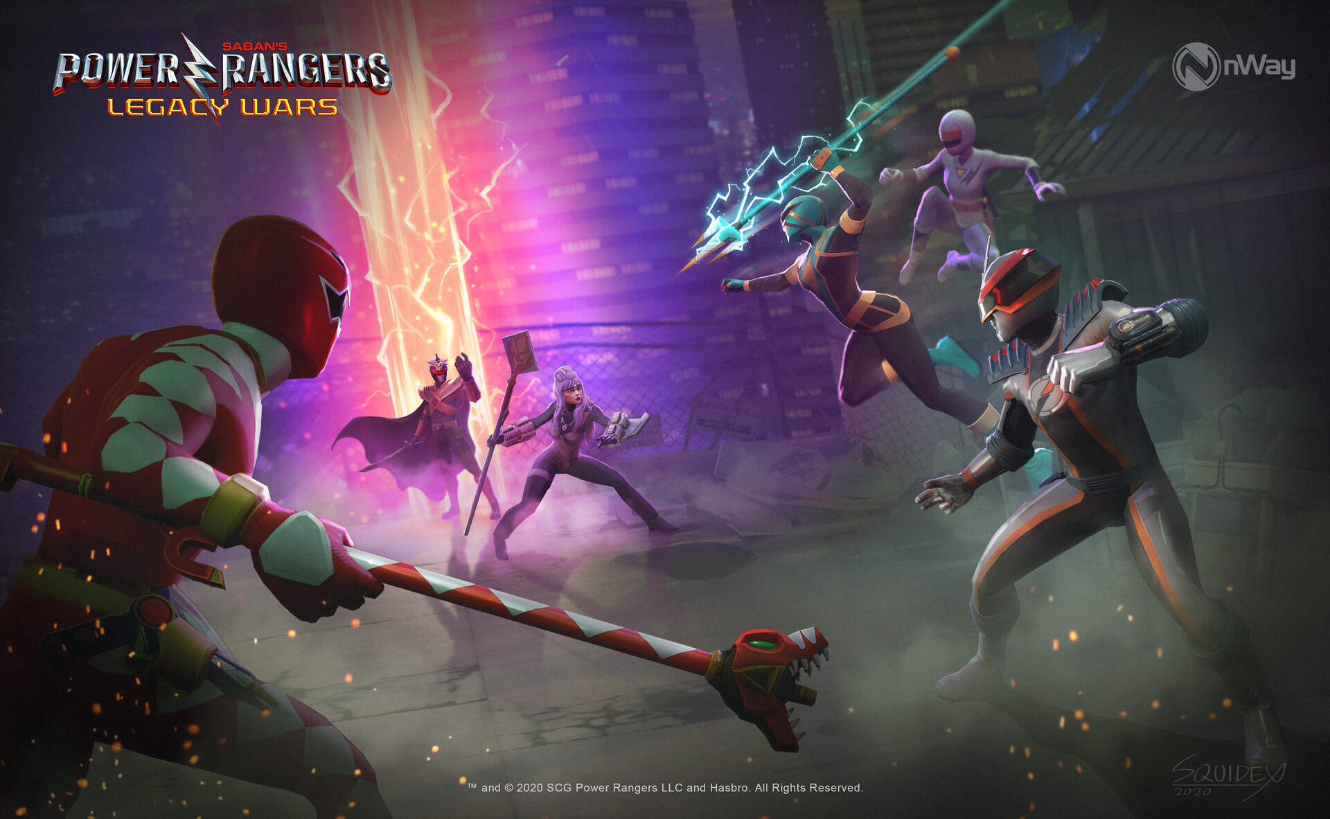 ArtStation - Power Rangers: Legacy Wars 4th Year Anniversary Illustration