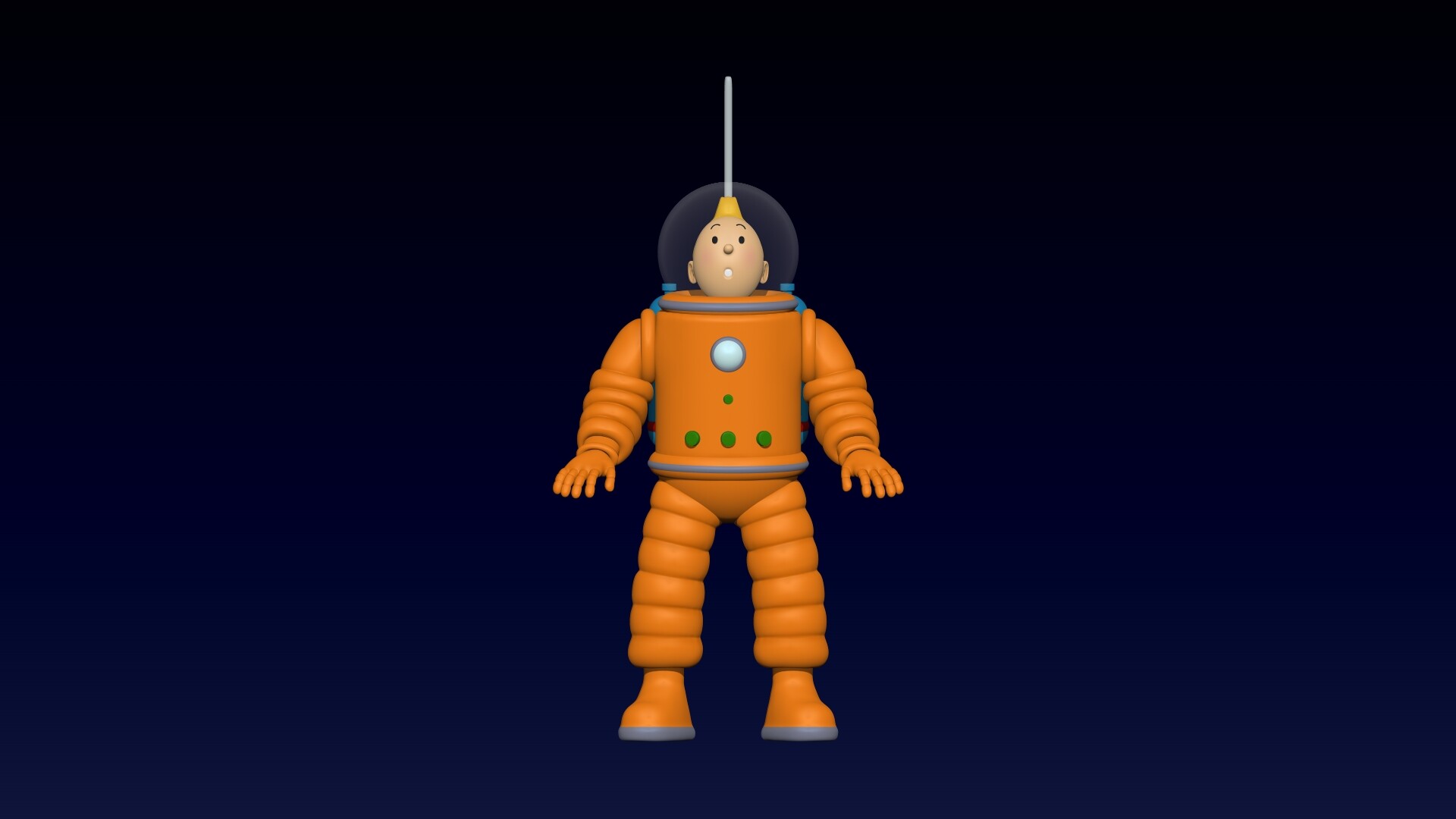 ArtStation - Astronaut Tintin