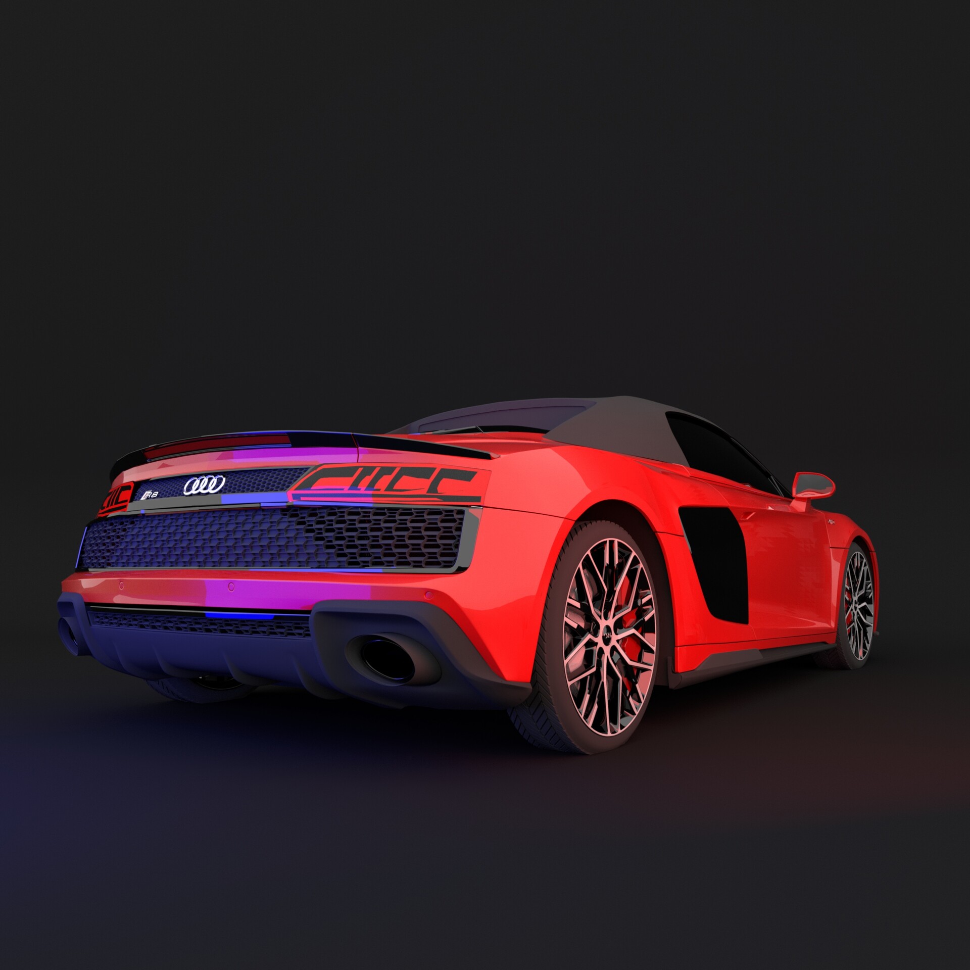 ArtStation - Audi R8 3d modelling
