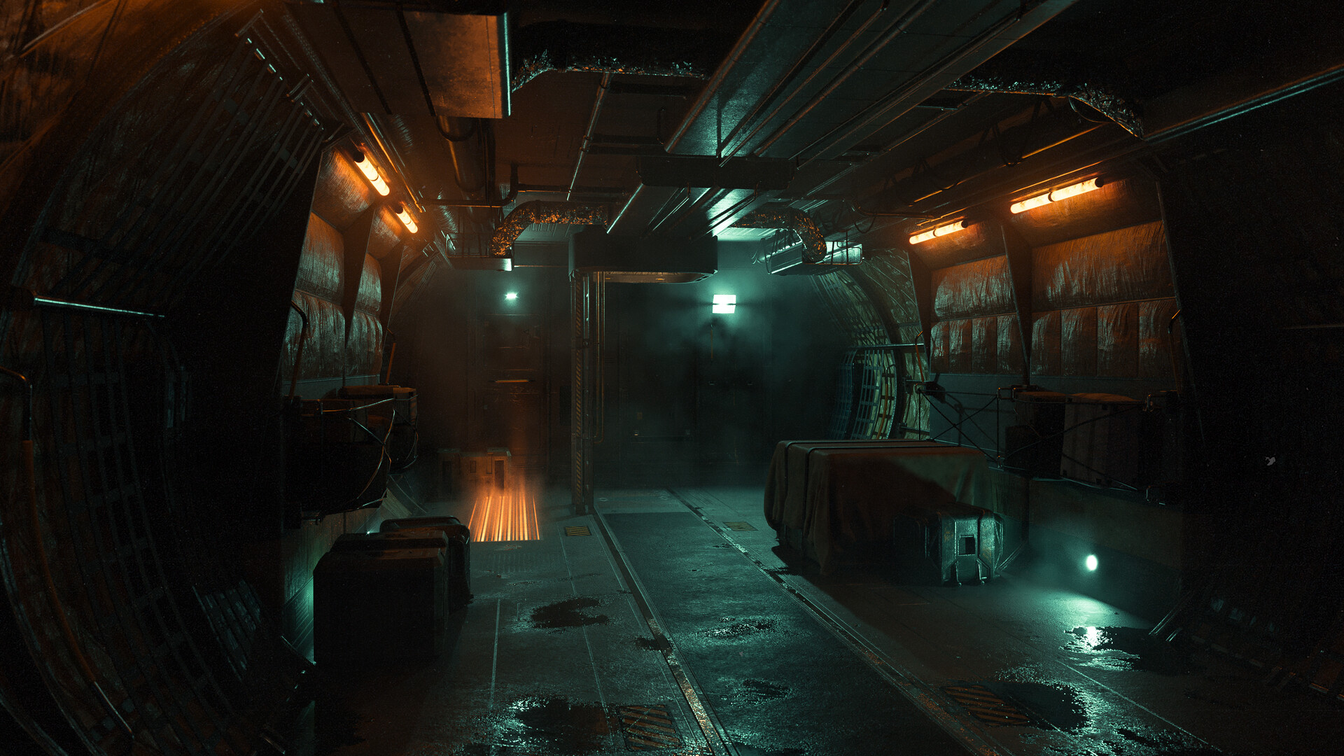 Tom Slip - Starship Landing Bay Interior - Inspired by Starfield