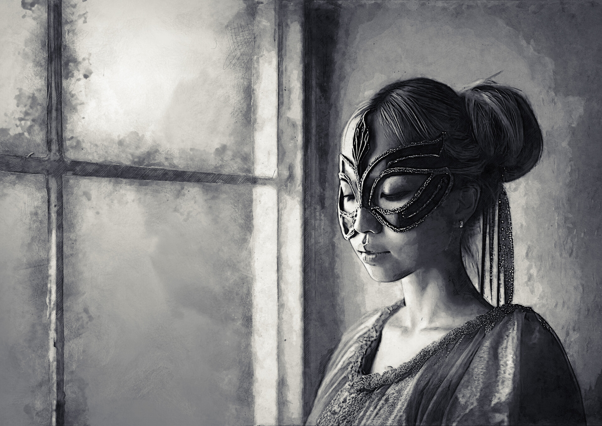 ArtStation - "Tears Behind the Mask" - 'Idols are Human Too' Series ...