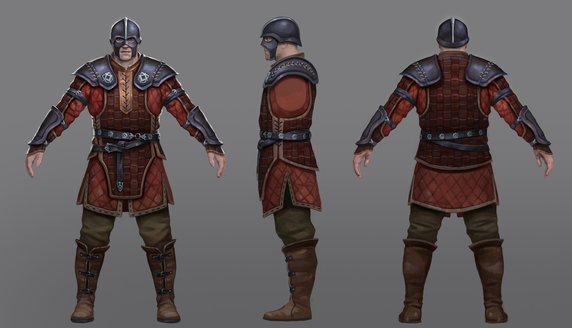 how to draw leather armor