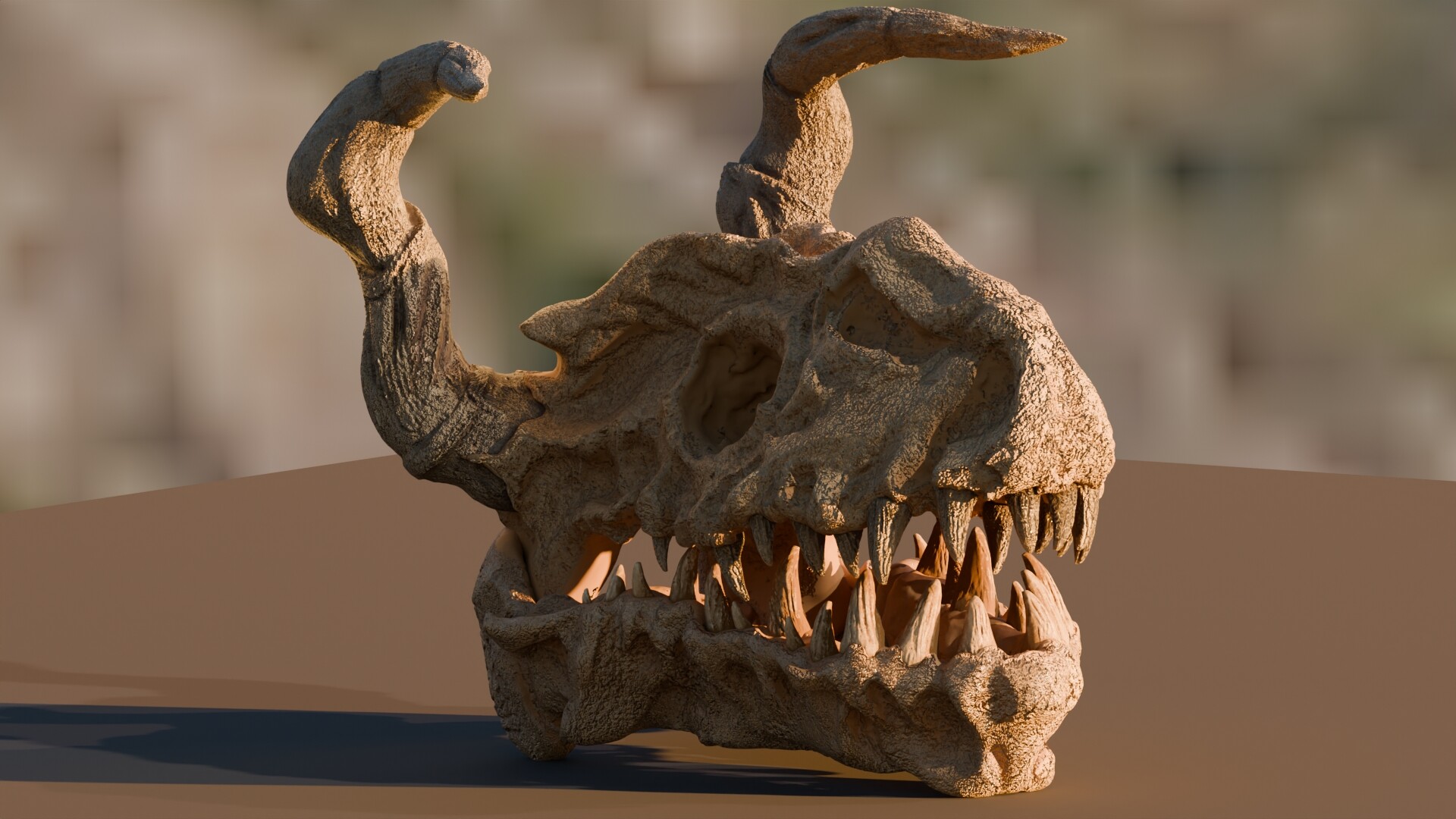 ArtStation - Dragon Skull
