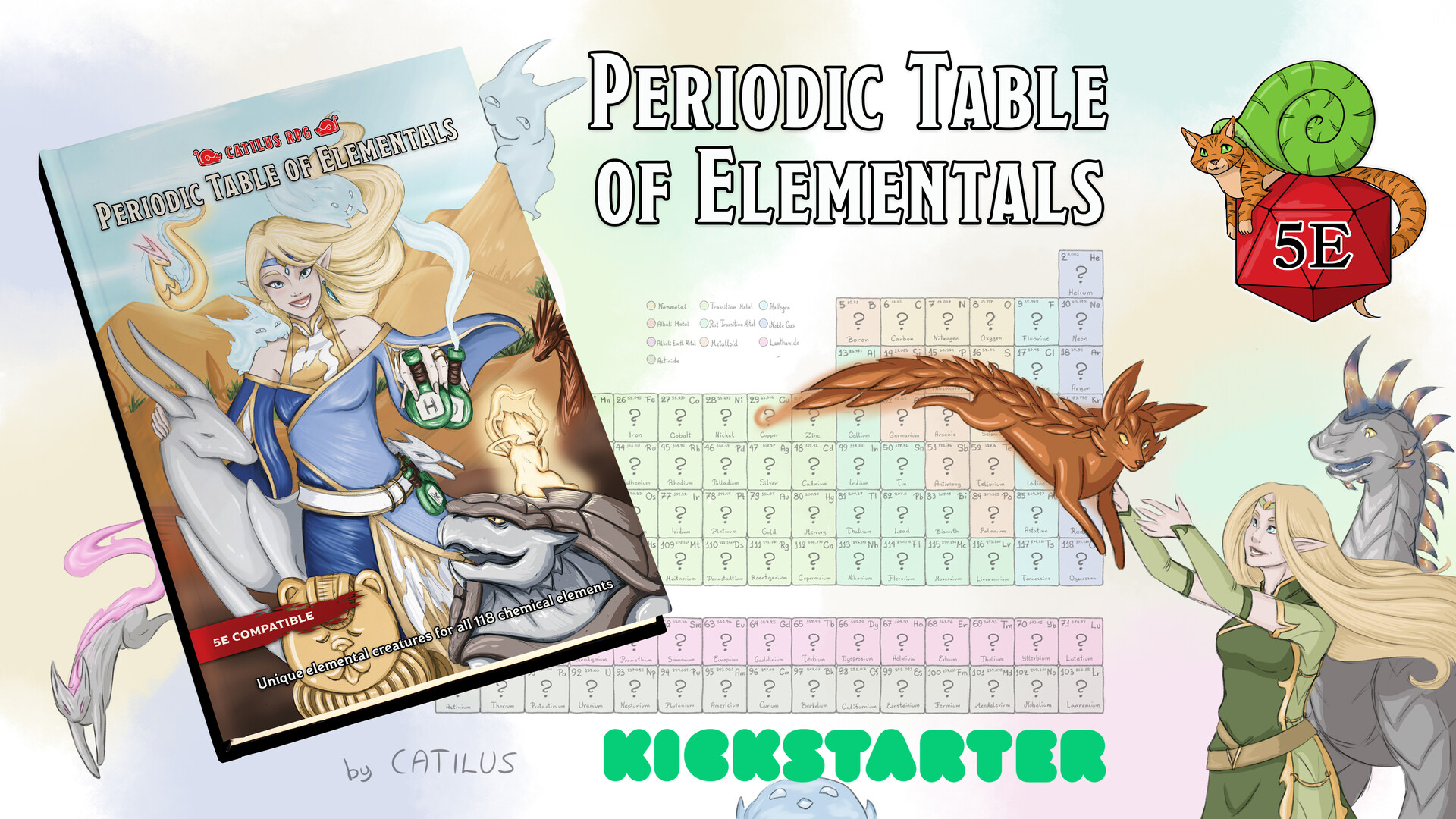 ArtStation - Periodic Table of Elementals is coming to Kickstarter!