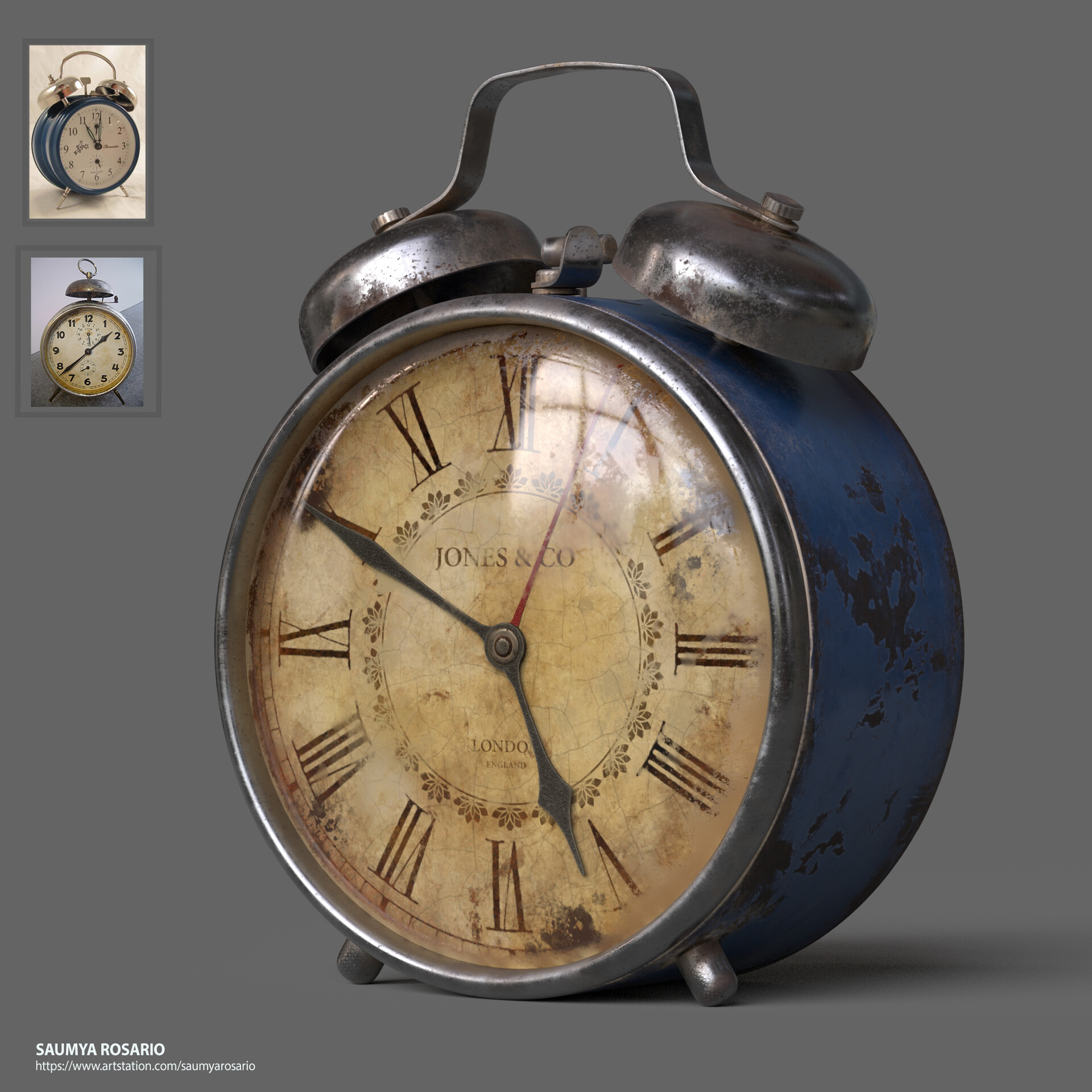 ArtStation - Antique Alarm Clock