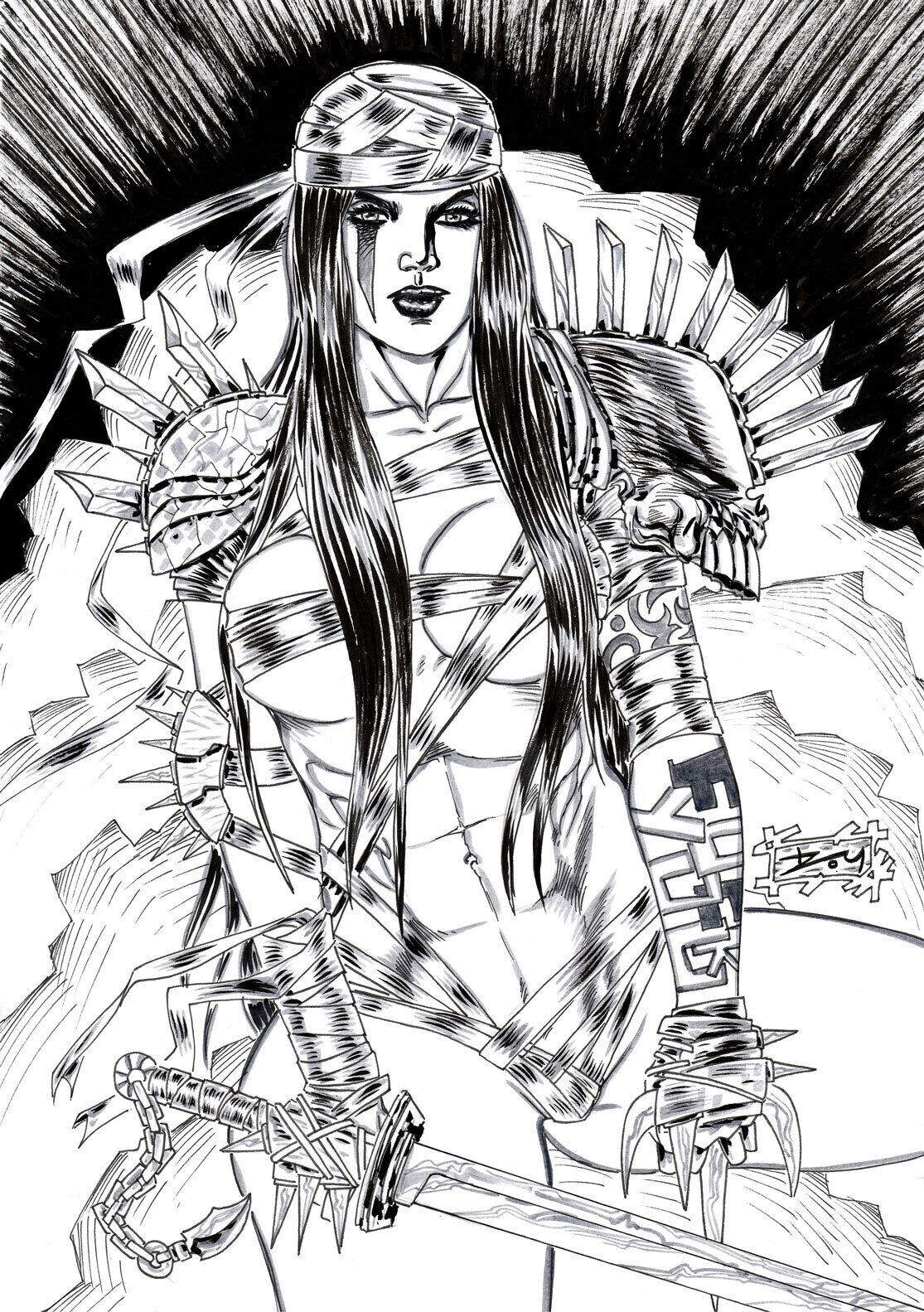 elektra coloring pages
