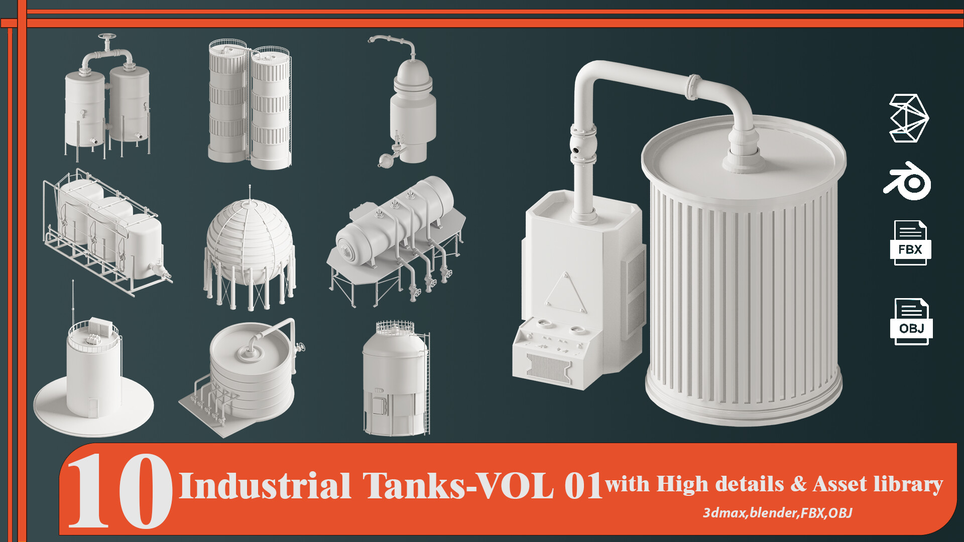 ArtStation - Industrial Tanks VOL-01