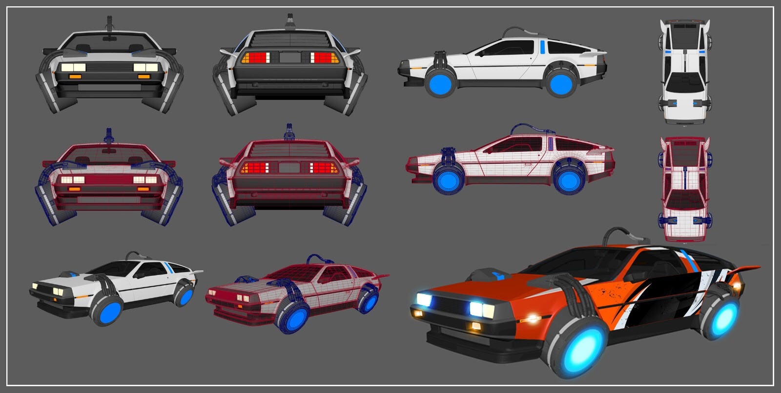 ArtStation - Hard surface Neon car